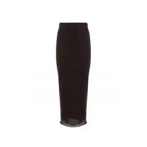 TOM FORD Slim Fit Midi Skirt Brown