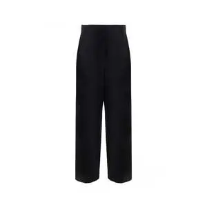 FERRAGAMO Silk And Linen Wide Leg Trousers