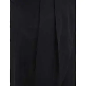 FERRAGAMO Silk And Linen Wide Leg Trousers