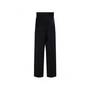FERRAGAMO Silk And Linen Wide Leg Trousers