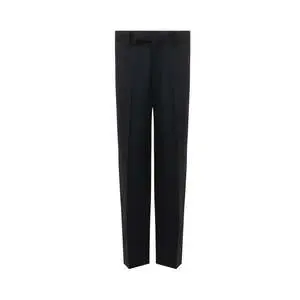 Prada Wool-mohair Blend Classic Trousers - Blue