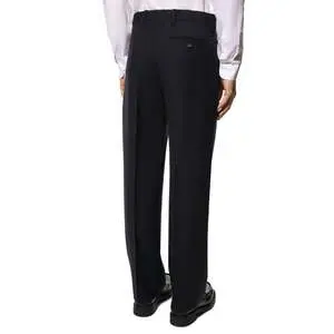 Prada Wool-mohair Blend Classic Trousers - Blue