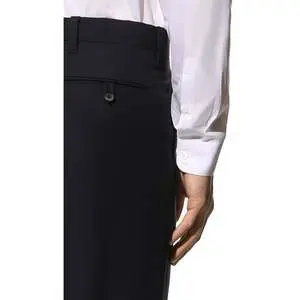 Prada Wool-mohair Blend Classic Trousers - Blue
