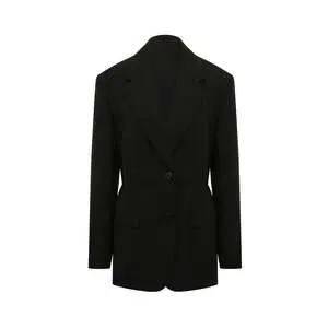 Prada Fleece Wool Jacket - Black