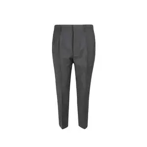 Prada Classic Wool Trousers - Gray