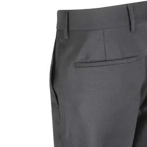 Prada Classic Wool Trousers - Gray