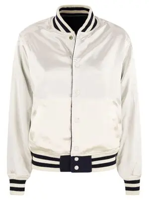 Ralph Lauren Double Sided Bomber Jacket With Rl Logo