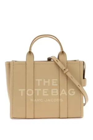 Marc Jacobs The Leather Small Tote Bag Beige