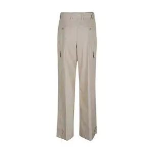 Prada High-waisted Cargo Trousers - Beige