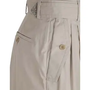 Prada High-waisted Cargo Trousers - Beige
