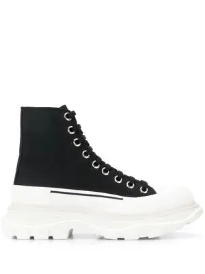 Alexander McQueen Tread Slick Ankle Boots - Black