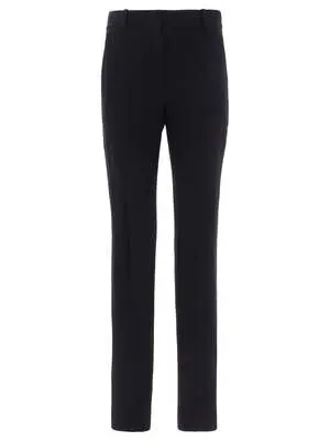 Alexander McQueen Straight Leg Trousers - Black