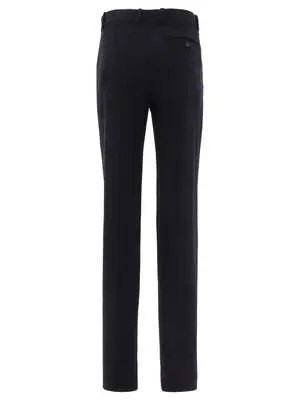 Alexander McQueen Straight Leg Trousers - Black