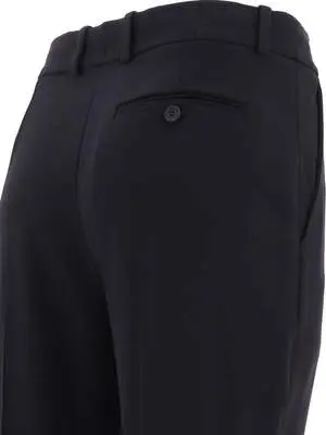 Alexander McQueen Straight Leg Trousers - Black