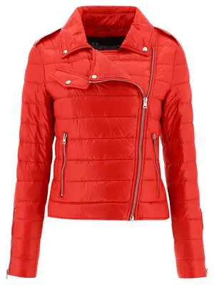 Herno Nylon Bomber Jacket Red