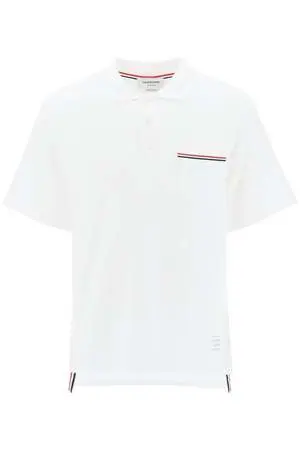 Thom Browne Cotton Polo Shirt - White