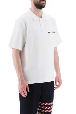 Thom Browne Cotton Polo Shirt - White