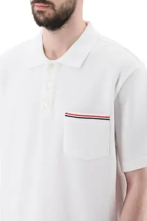 Thom Browne Cotton Polo Shirt - White