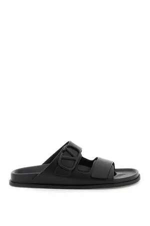 Valentino Garavani Vlogo Leather Slides