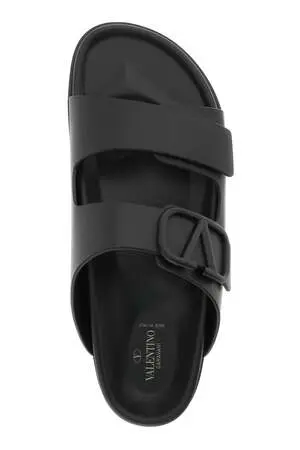 Valentino Garavani Vlogo Leather Slides