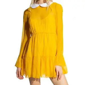 Gucci Silk Chiffon Dress - Yellow