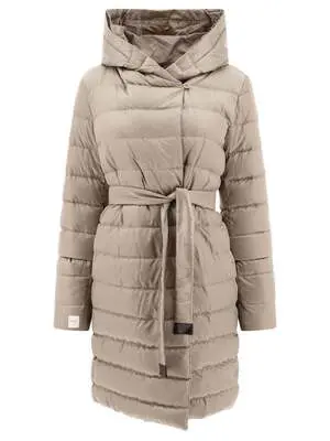 Max Mara Reversible Down Coat In Satin