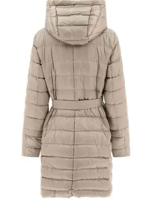 Max Mara Reversible Down Coat In Satin