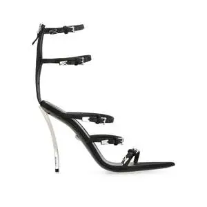 Versace Pin Point Sandals - Black
