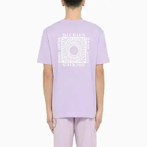 Dickies Lilac/white Cotton T Shirt