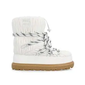 Miu Miu Quilted Recycled Nylon Ski Boots