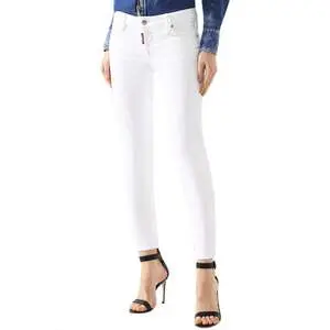 Dsquared2 Cotton Denim Jeans - White