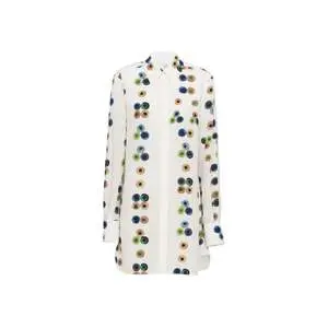 Chloé Printed Silk Chemisier Dress