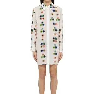 Chloé Printed Silk Chemisier Dress