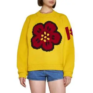 Kenzo Cotton Pullover - Yellow