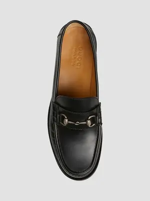 Gucci Kaveh Leather Moccasins