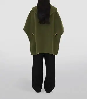 Burberry Cashmere Reversible Hooded Cape