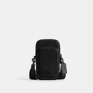 COACH Crossgrain Leather Phone Crossbody