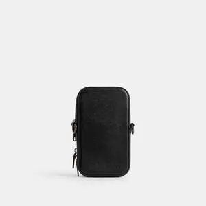 COACH Crossgrain Leather Phone Crossbody