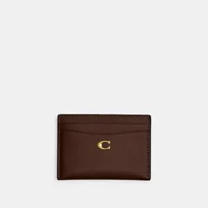 COACH Essential Card Case Brass/maple