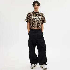 COACH Cursive Signature Cropped T Shirt