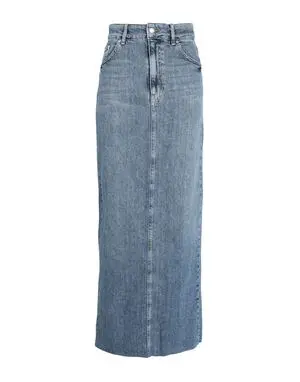 Topshop Denim Maxi Skirt