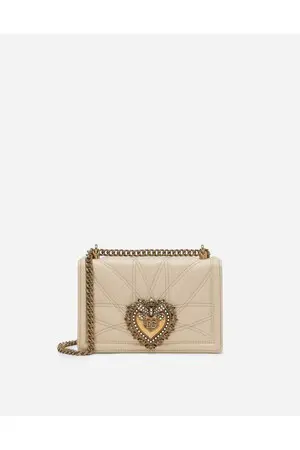 Dolce & Gabbana Medium Devotion Shoulder Bag White