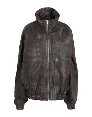Topshop Dark Sheepskin Jacket