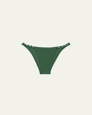 VIX PAULA HERMANNY Solid Paula Full Bikini Bottoms Aspen