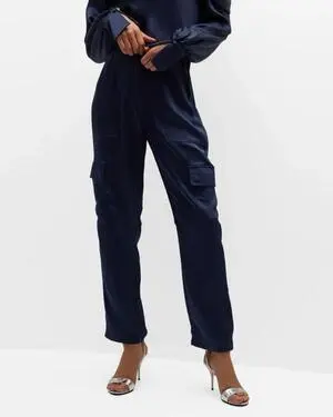 Simkhai Carolina Satin Utility Pants
