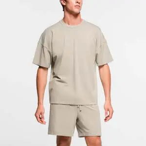 SKIMS Mens Oversized T Shirt | Grey | Small | Jersey Lounge Shale