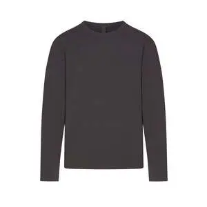 SKIMS Relaxed Long Sleeve T Shirt | Grey | | Jersey Lounge