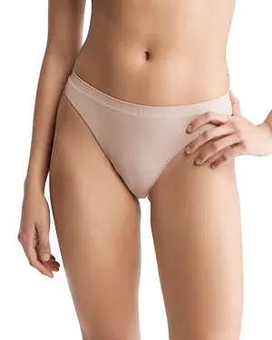 Calvin Klein Bonded Flex Mid Rise Thong - Cedar
