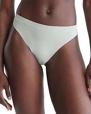 Calvin Klein Bonded Flex Mid Rise Thong Forest Fern