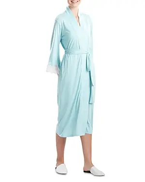 Natori Luxe Shangri-la Robe Wave Blue